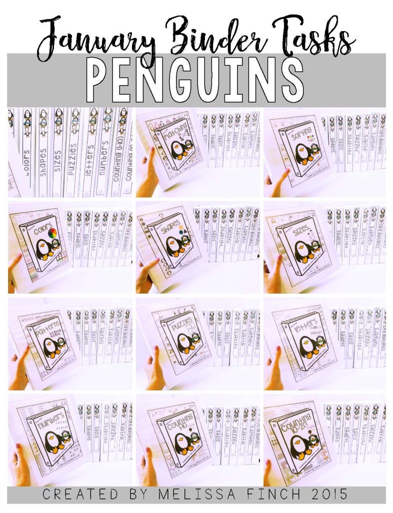 Penguin Binder- Binder Basics Work System » Autism Adventures