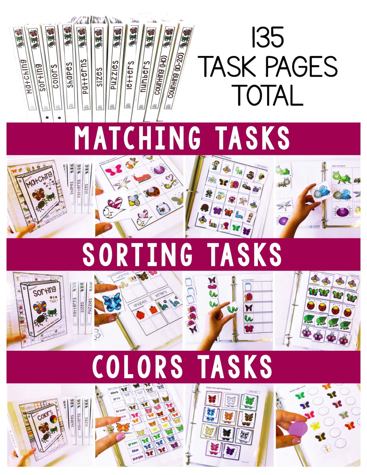 Insect Binder- Binder Basics Work System » Autism Adventures