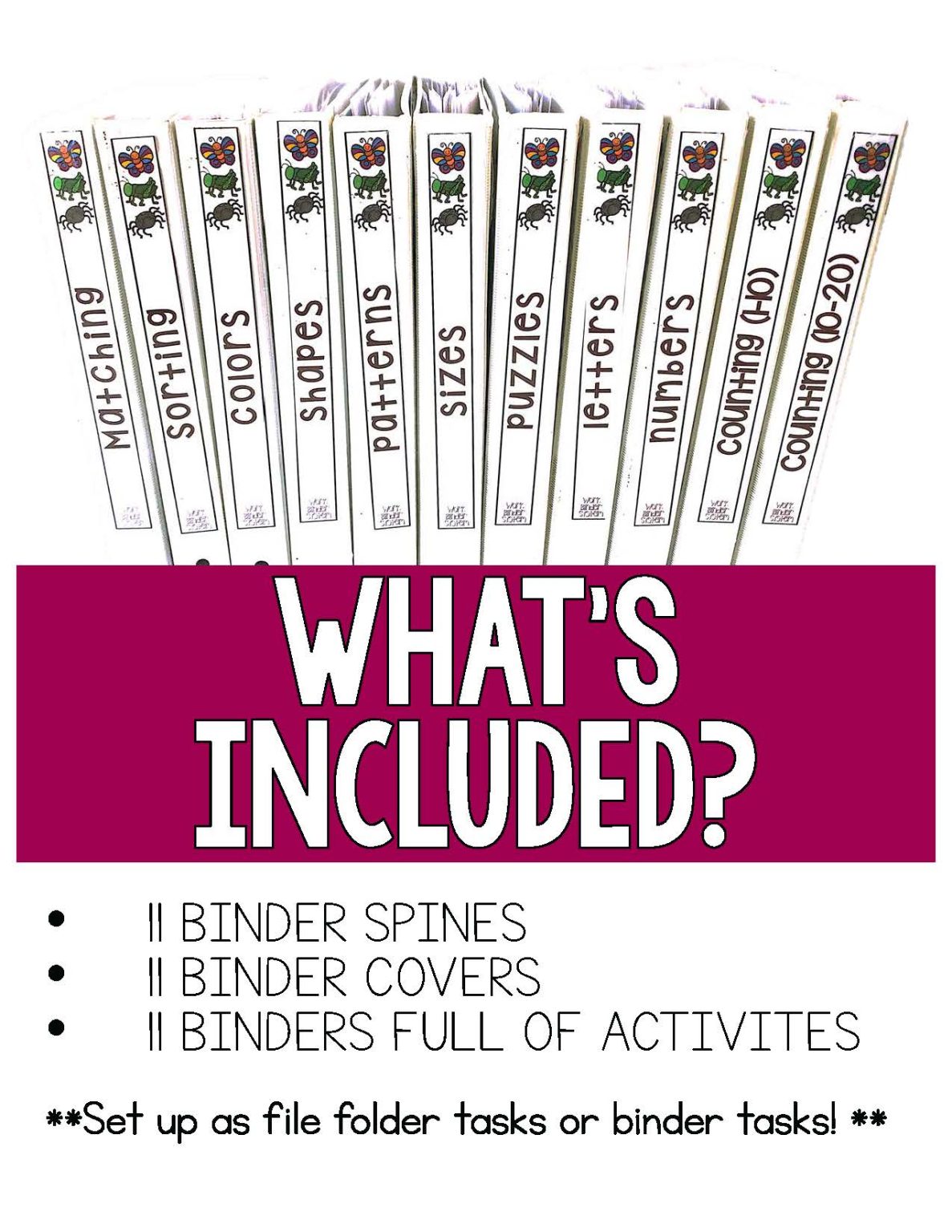 Insect Binder- Binder Basics Work System » Autism Adventures