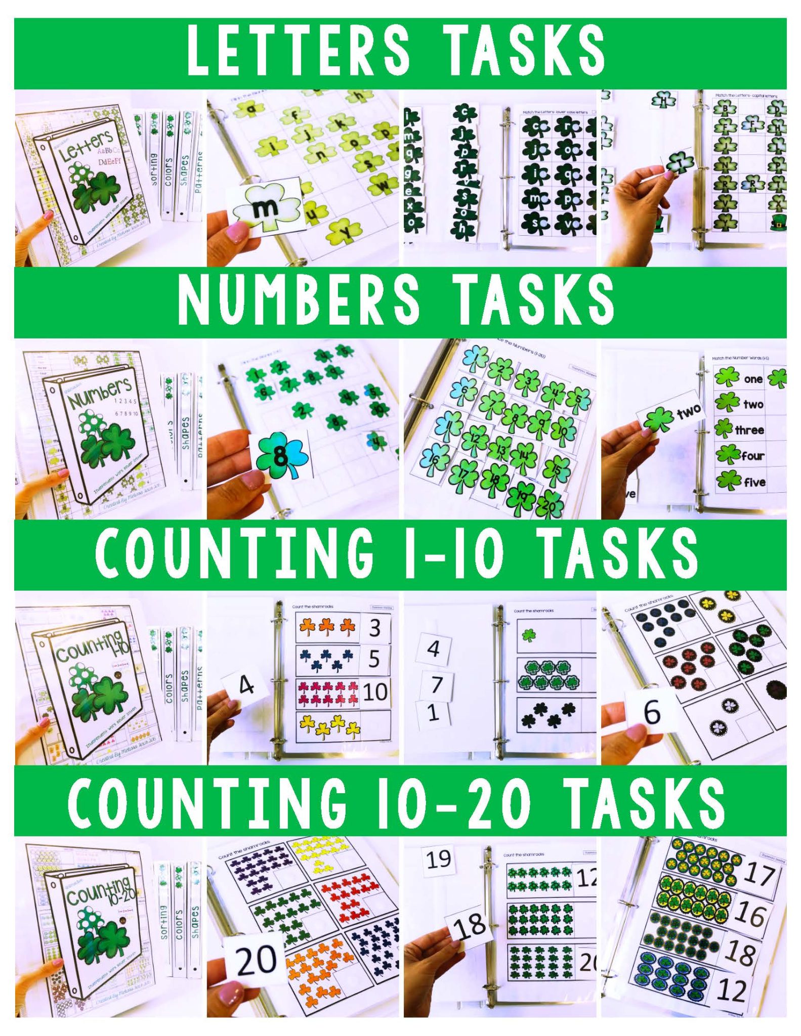 Shamrocks Binder- Binder Basics Work System » Autism Adventures