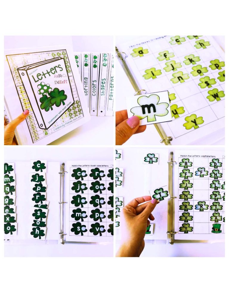 Shamrocks Binder- Binder Basics Work System » Autism Adventures