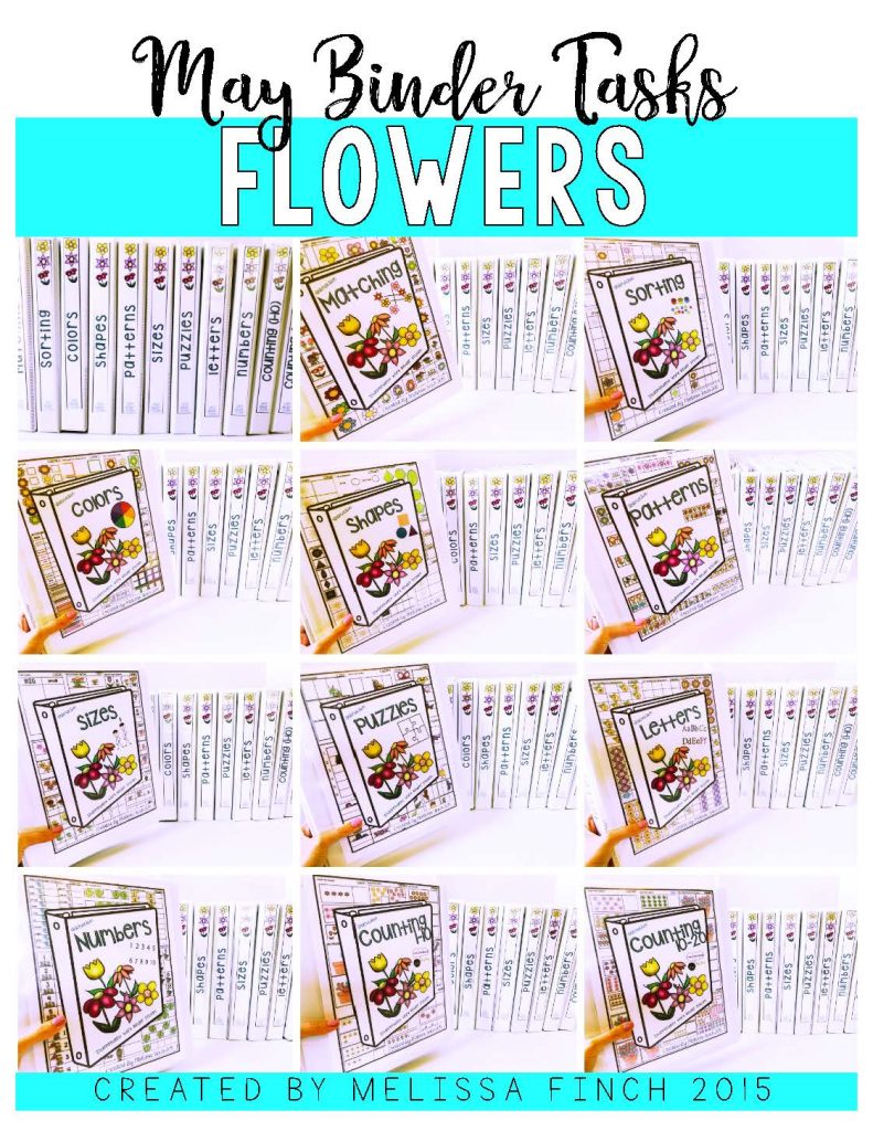 Flower Binder- Binder Basics Work System » Autism Adventures