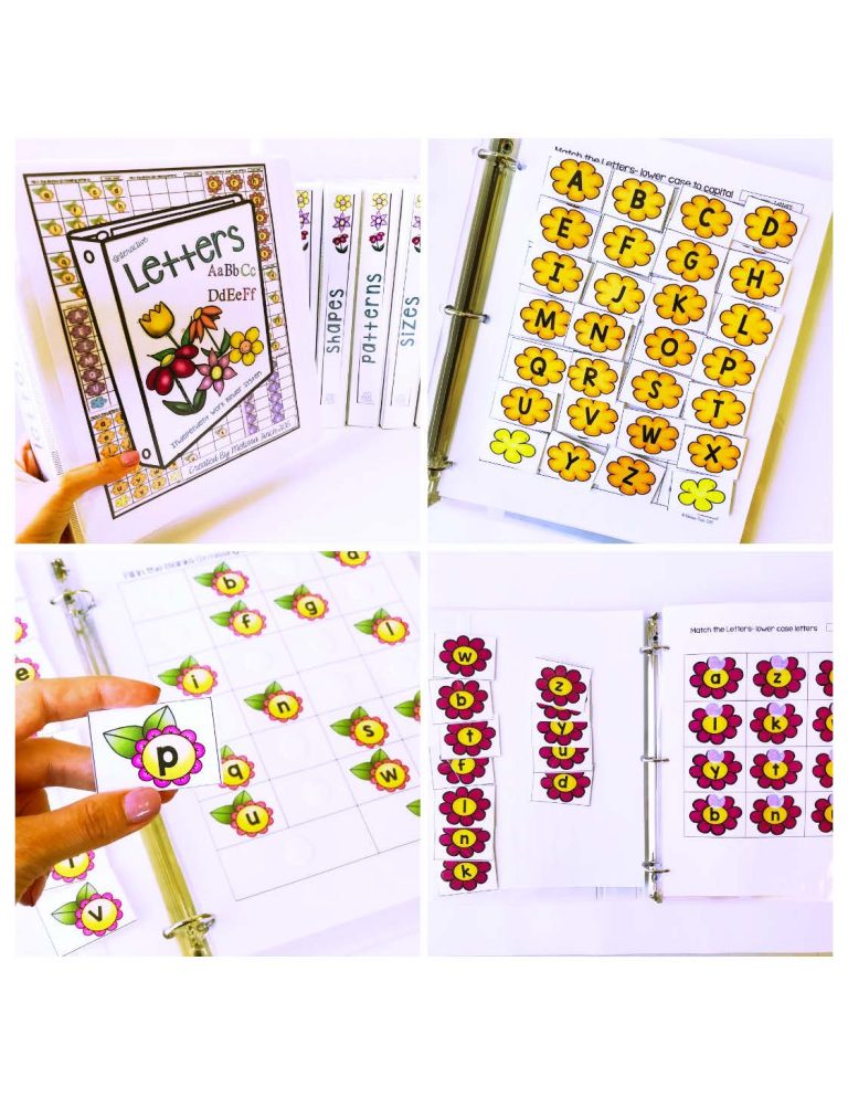 Flower Binder- Binder Basics Work System » Autism Adventures