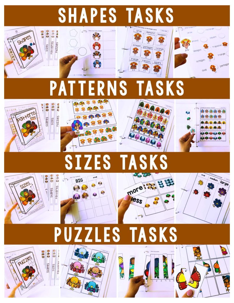 Turkeys Binder- Binder Basics Work System » Autism Adventures