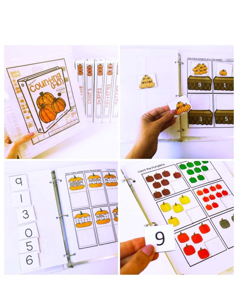 Pumpkins Binder- Binder Basics Work System » Autism Adventures
