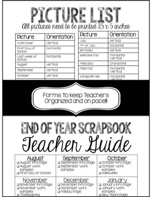 Scrapbook- Year Long Memory Book for the Classroom » Autism Adventures