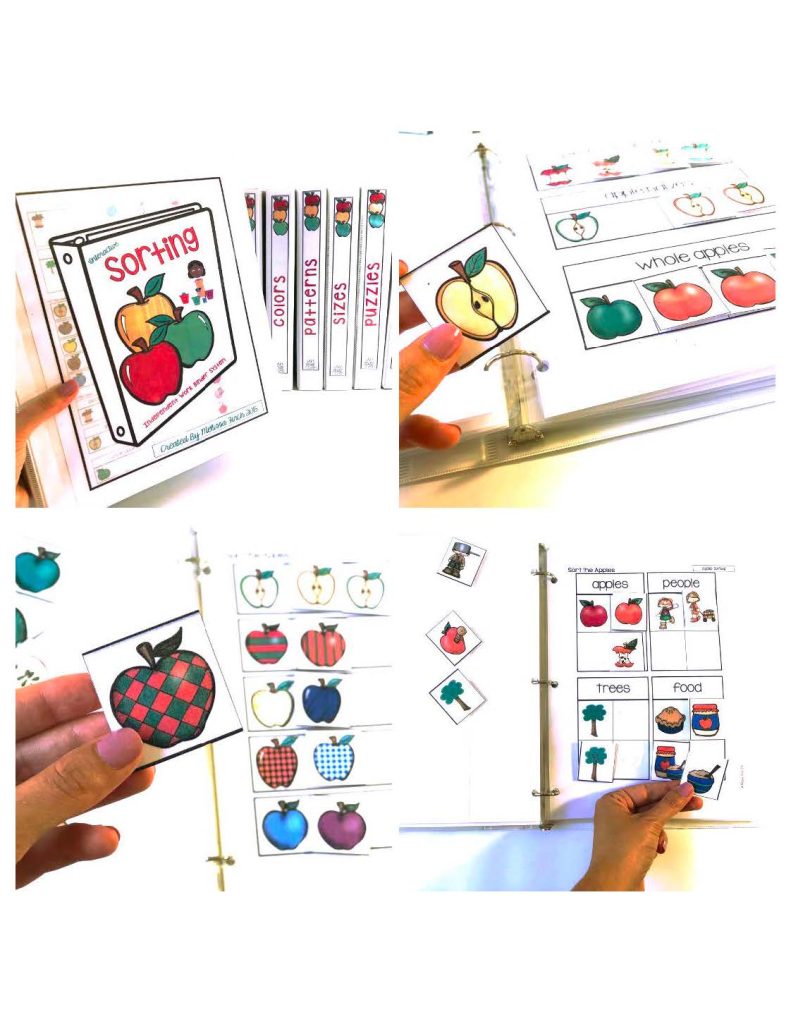 Apples Binder- Independent Work Binder System » Autism Adventures