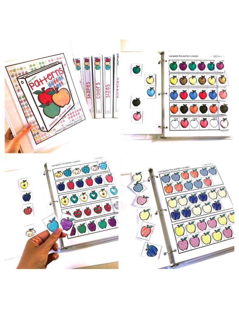 Apples Binder- Independent Work Binder System » Autism Adventures