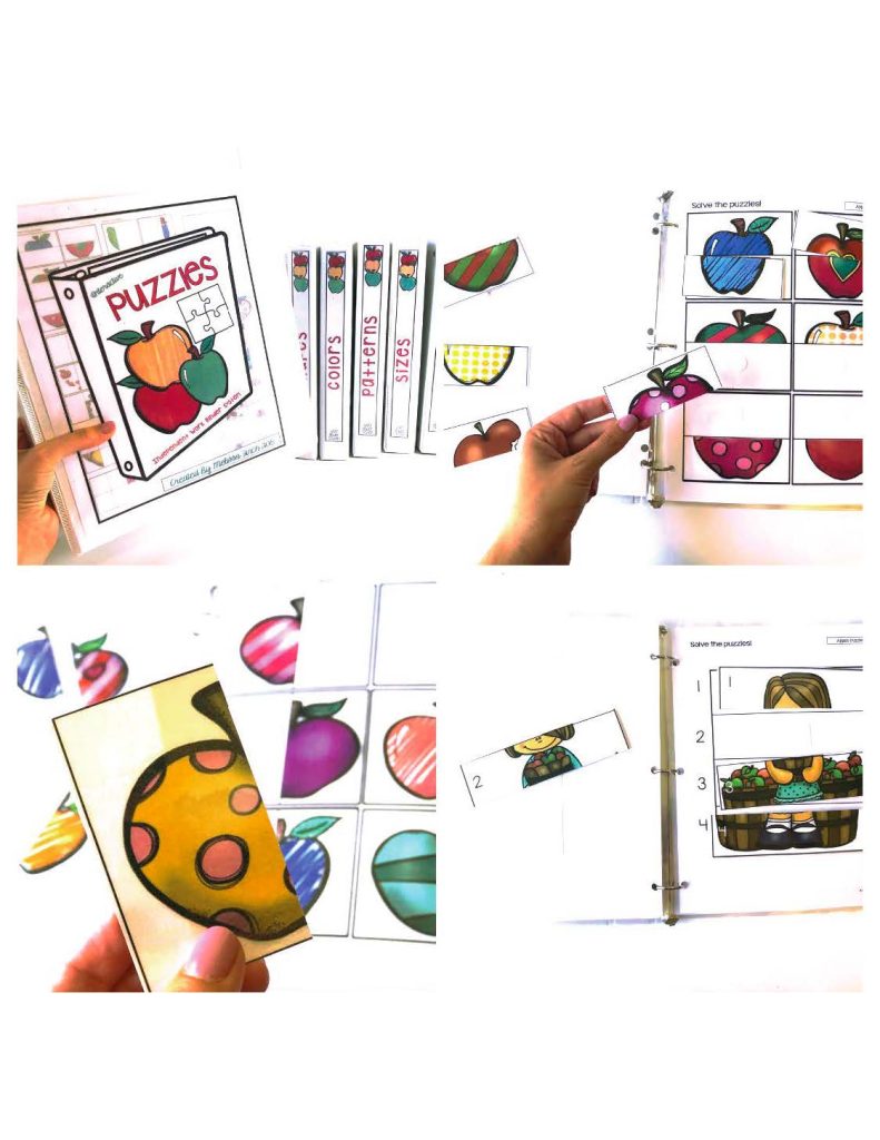 Apples Binder- Independent Work Binder System » Autism Adventures