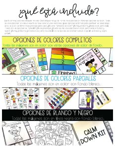 SPANISH Calm Down Kit Corner- Tools for the Primary Grades » Autism ...
