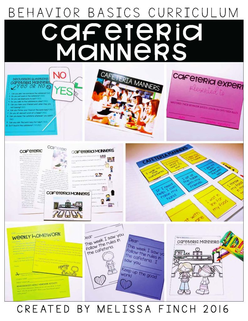 Cafeteria Manner- Behavior Basics Program for Special Education ...