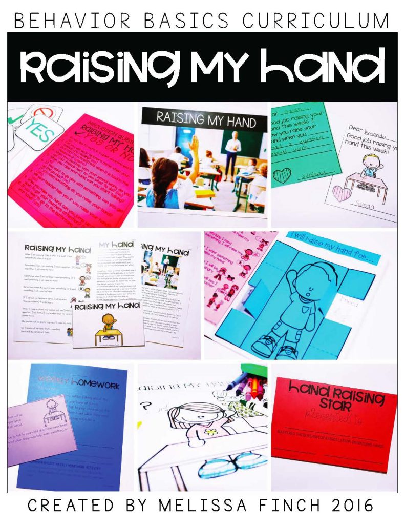Raising My Hand- Behavior Basics Program for Special Education - Autism ...