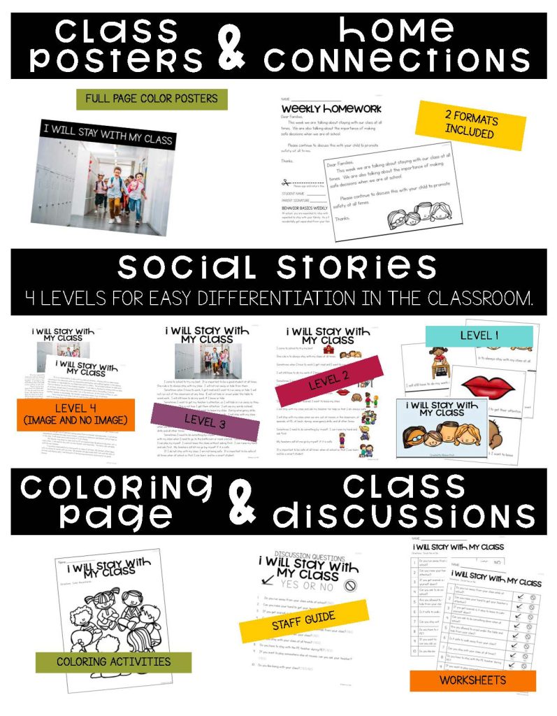 I Will Stay With My Class- Behavior Basics Program for Special ...