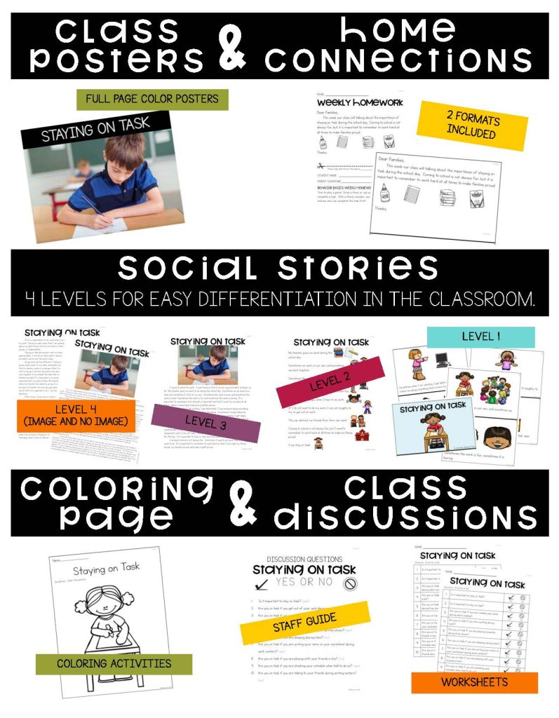 Staying on Task- Behavior Basics Program for Special Education - Autism ...