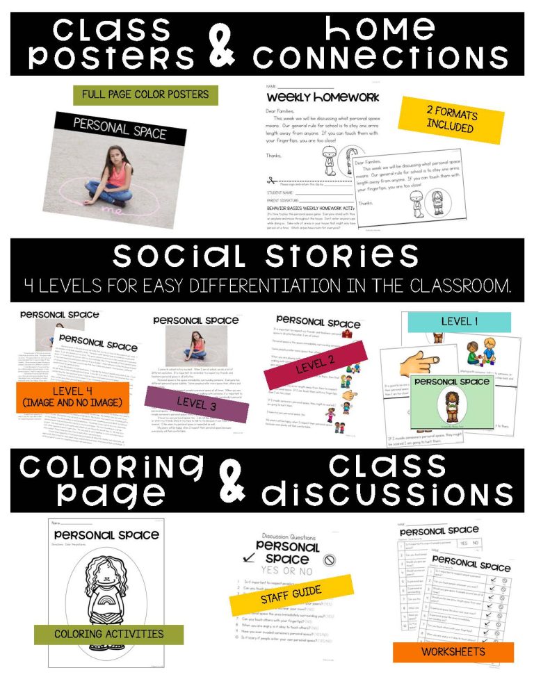 Personal Space- Behavior Basics Program for Special Education » Autism ...
