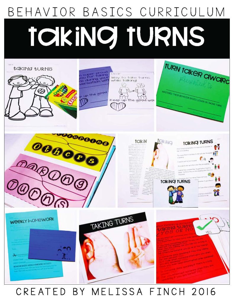 Taking Turns- Behavior Basics Program for Special Education - Autism ...