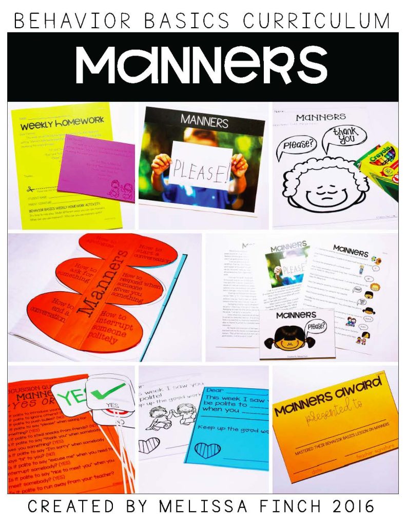 Manners- Behavior Basics Program for Special Education » Autism Adventures