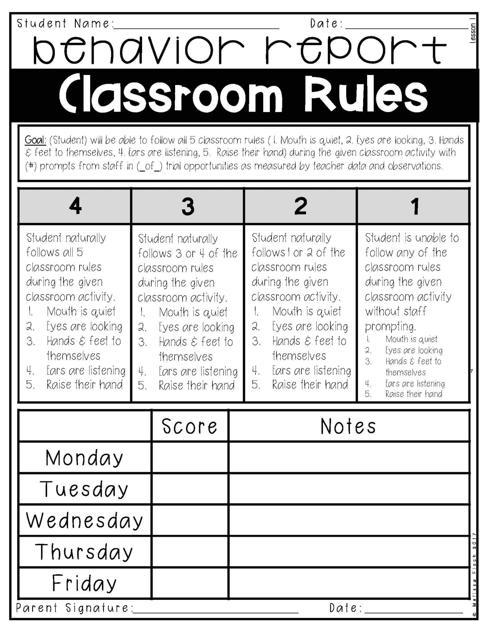 Raising My Hand- Behavior Basics Data » Autism Adventures