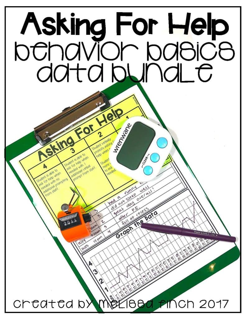 Asking For Help- Behavior Basics Data » Autism Adventures