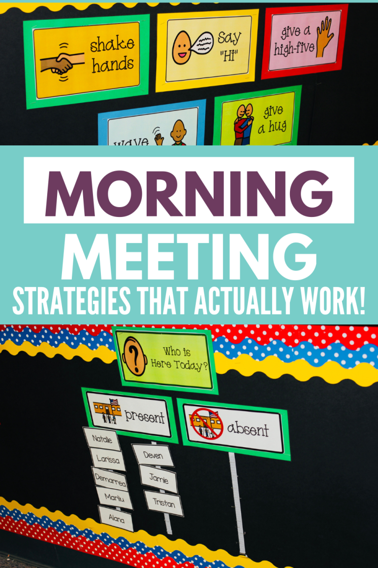 how to run Morning Meeting in a Special Education Classroom » Autism ...